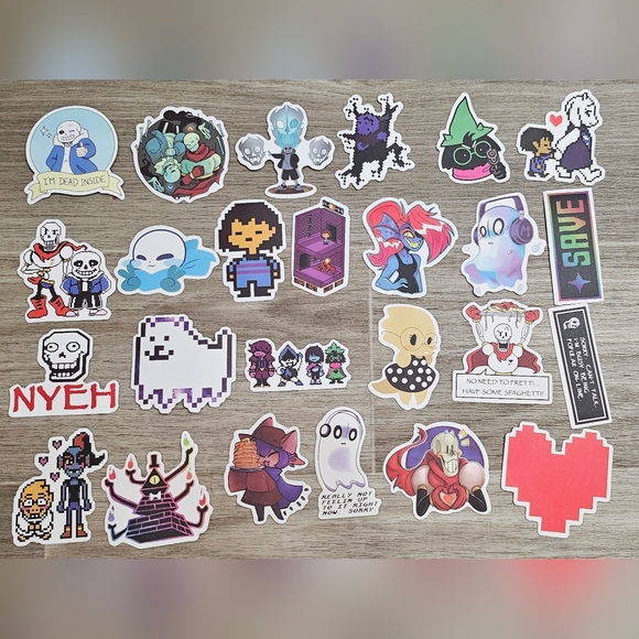 Other | Undertale Stickers New Without Tags All Different No Repeats ...